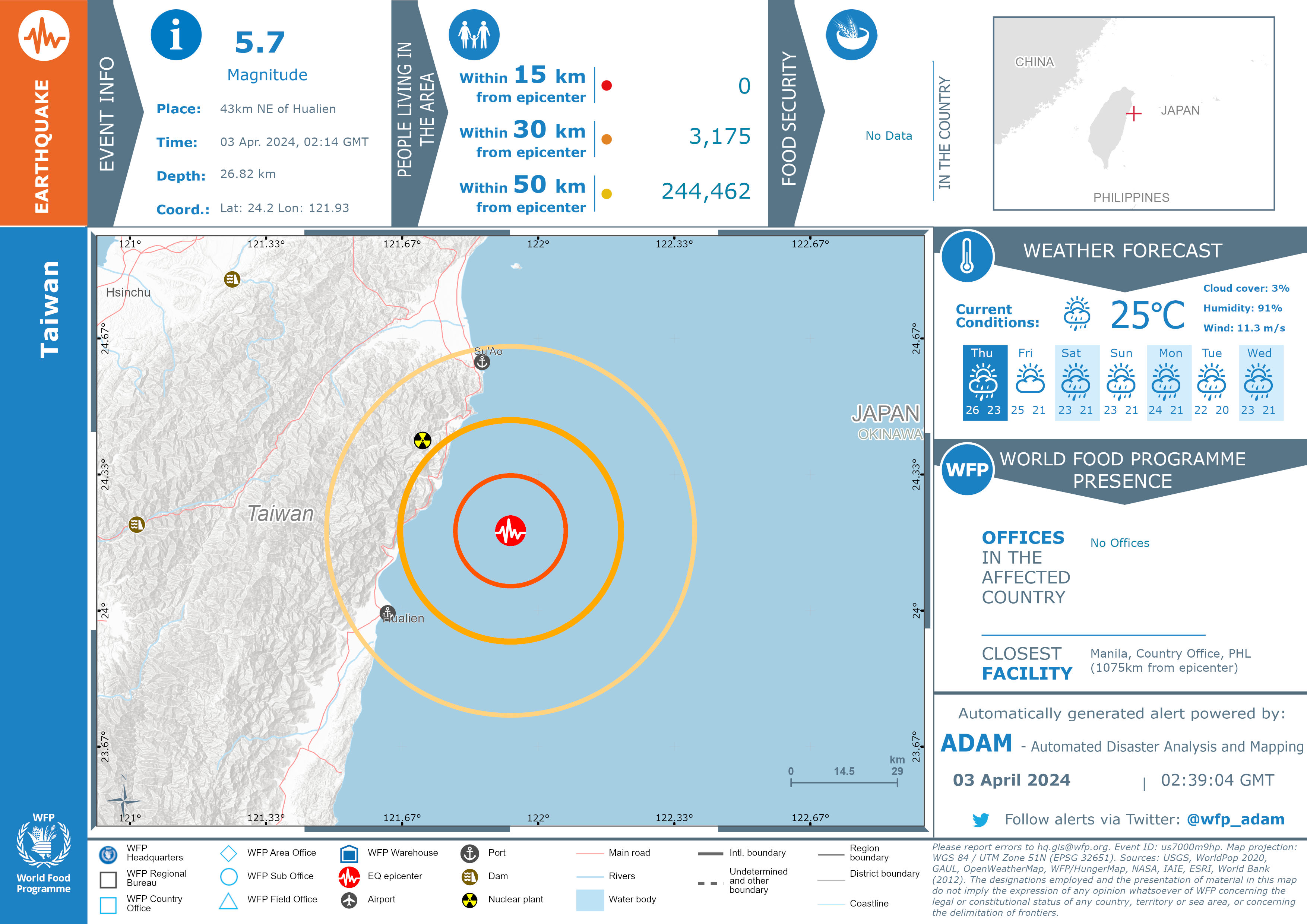 Taiwan - Earthquake (03 Apr 2024) - China - Taiwan Province | ReliefWeb
